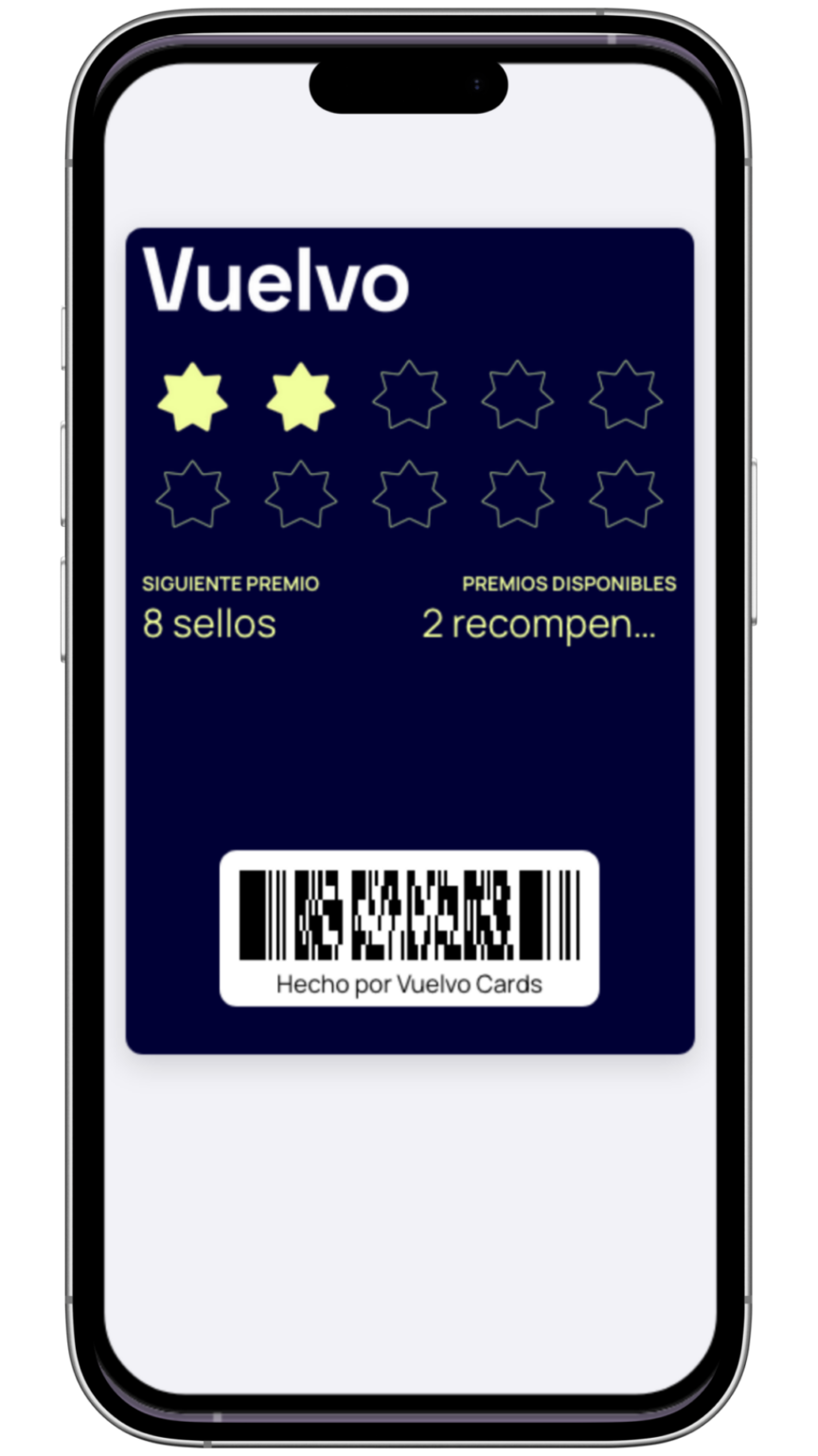 Inicio - Vuelvo Cards